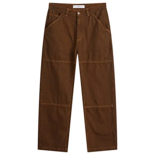 POLAR SKATE CO. Hickory Stripe '93! Work Pants - Rust