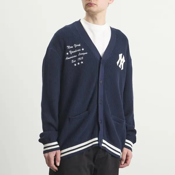 New Era Mlb New York Yankees Script Cardigan