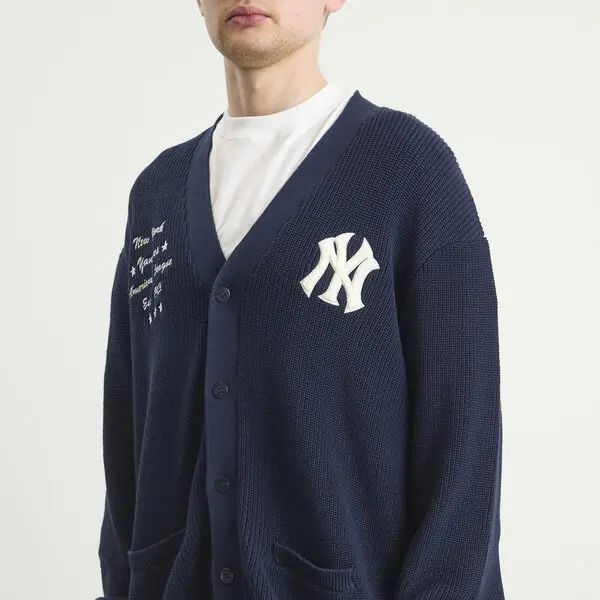 New Era Mlb New York Yankees Script Cardigan