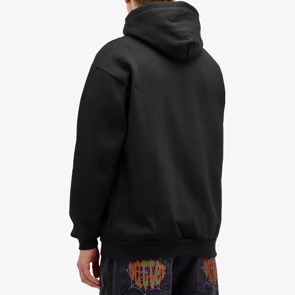 BUTTER GOODS Denim Logo Applique Hoodie