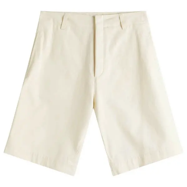 JIL SANDER Relaxed Fit Chino Shorts - Eggshell