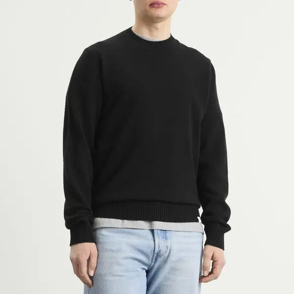Norse Projects Standard Lambswool Knit Jumper - Black
