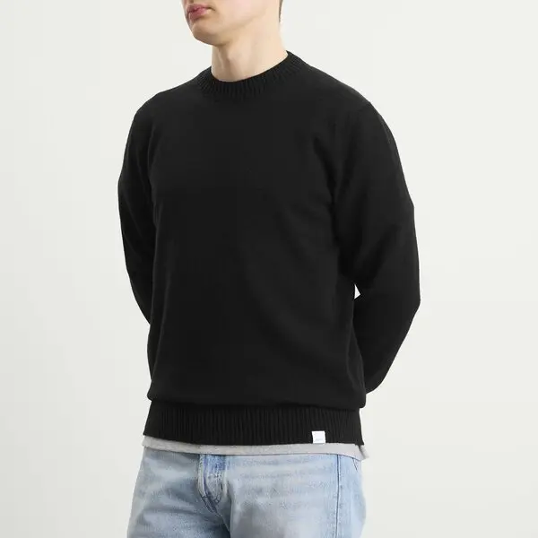 Norse Projects Standard Lambswool Knit Jumper - Black