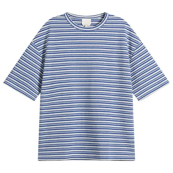 A.p.c. Ray Jacquard Stripe T-shirt - Blue/white