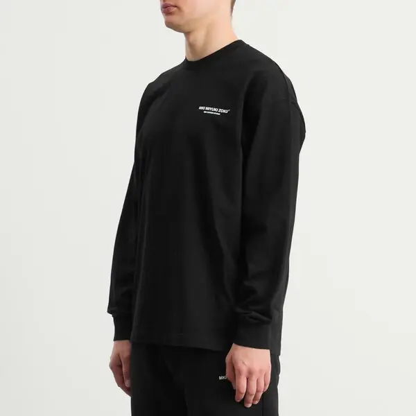 MKI MIYUKI ZOKU Design Studio Long Sleeve T-shirt - Black
