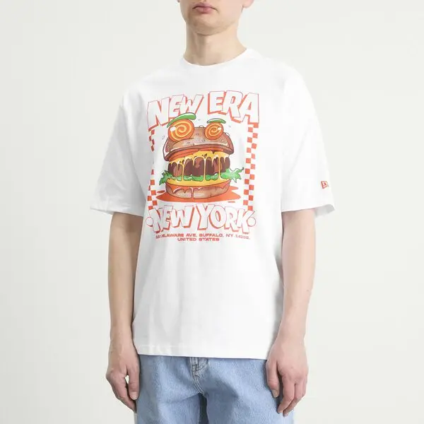 New Era Burger Graphic T-shirt