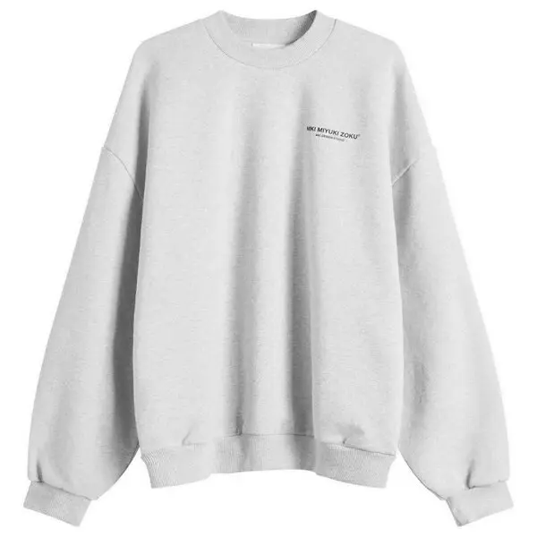 MKI MIYUKI ZOKU Design Studio Crew Sweatshirt - Grey