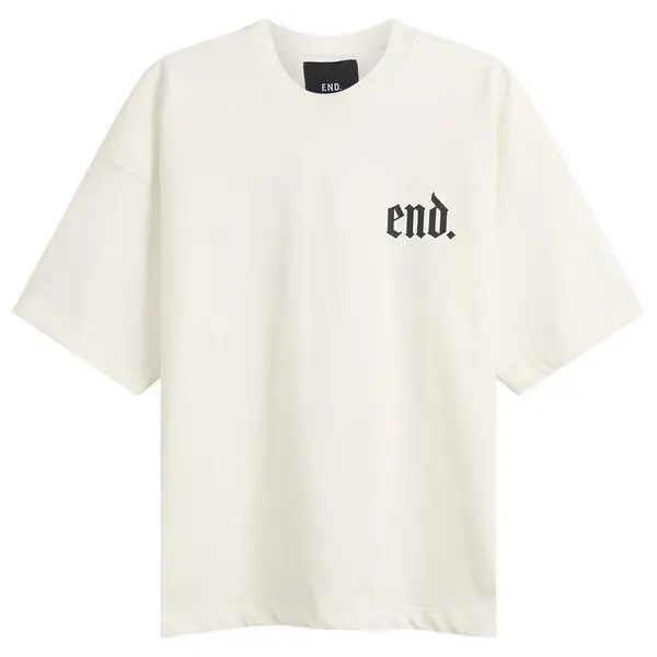 END. Gargoyle Full Moon T-shirt - Ecru