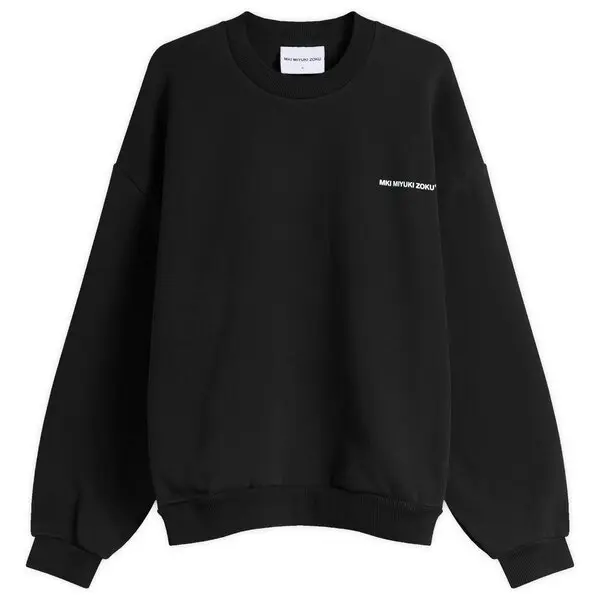 MKI MIYUKI ZOKU Uniform Crew Sweatshirt - Black