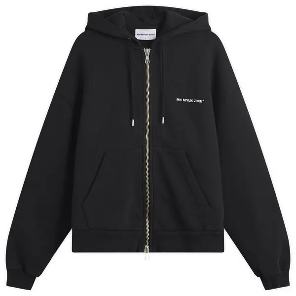 MKI MIYUKI ZOKU Uniform Zip Hoodie - Black