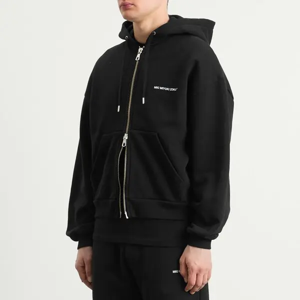 MKI MIYUKI ZOKU Uniform Zip Hoodie - Black