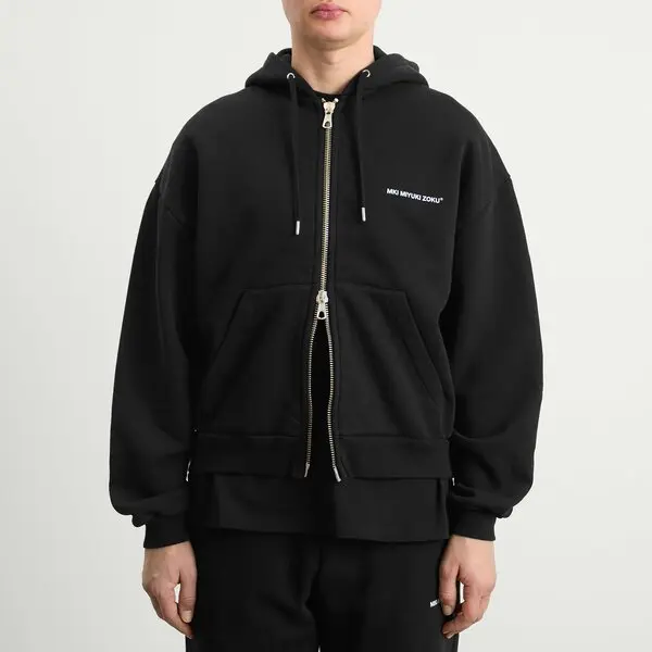 MKI MIYUKI ZOKU Uniform Zip Hoodie - Black