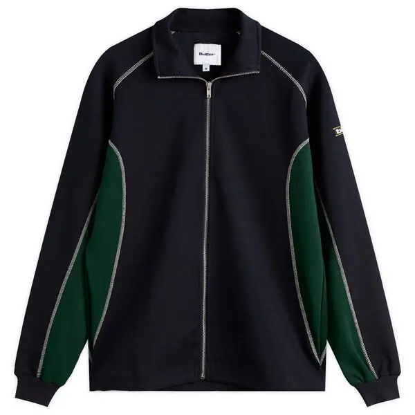 BUTTER GOODS Warped Track Jacket - Navy