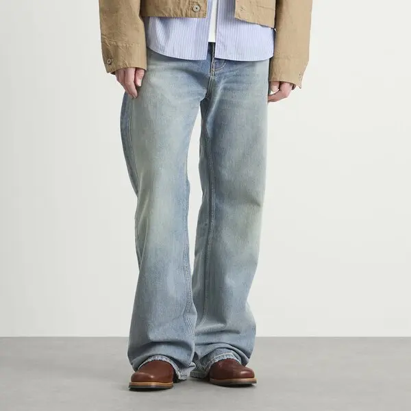 Rhude Relaxed Traxedo Denim Jeans