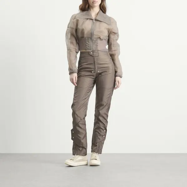 Rick Owens Dracucollar Cropped Bomber Jacket
