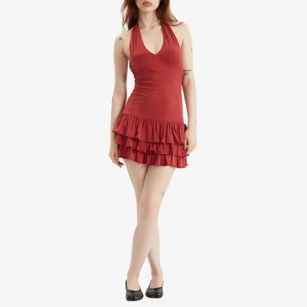 PEACHY DEN Kylie Halter Mini Dress