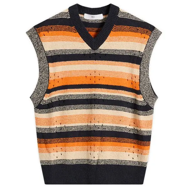 Toga Lace Knit Vest - Orange