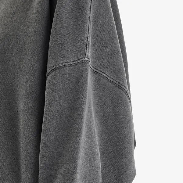 Joah Brown Oversized Crew Sweatshirt - Washed Black