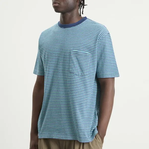 BEAMS Multi Stripe Pocket T-shirt