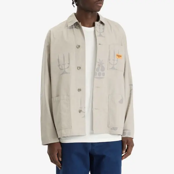 SERVICE WORKS Poplin Printed Chore Shirt