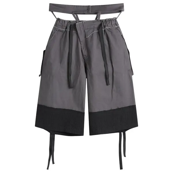 Ottolinger Baggy Cargo Shorts - Black-grey