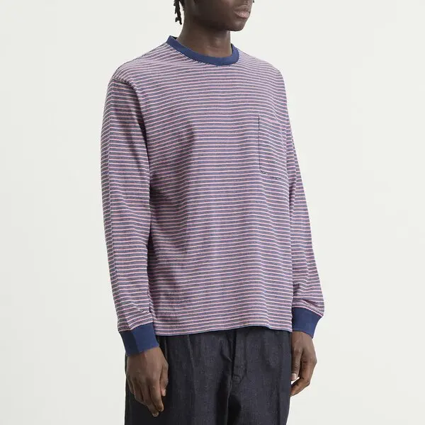 BEAMS Stripe Long Sleeve T-shirt