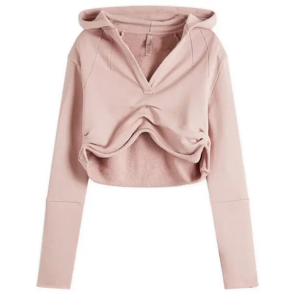 SKIMS Shoulder Pad Cropped Hoodie - Fawn