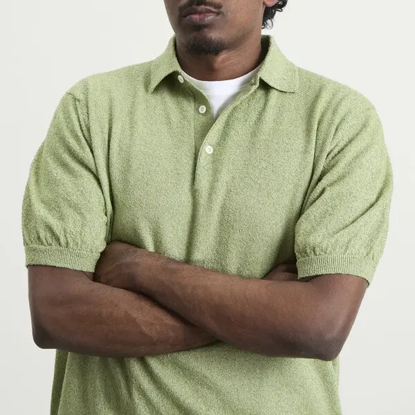 BEAMS Boucle Knit Polo