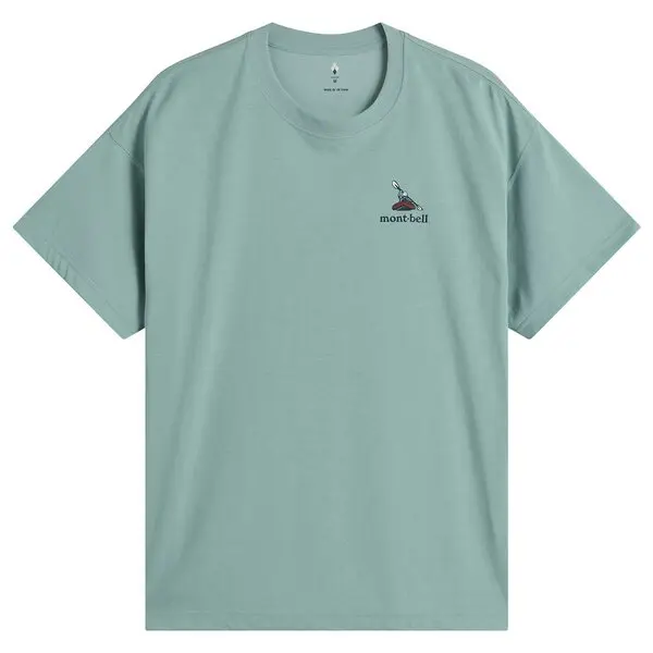 MONTBELL Wickron River Trip T-shirt - Light Blue