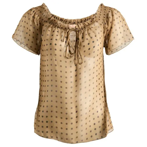 FRUITY BOOTY Polka Top - Tan