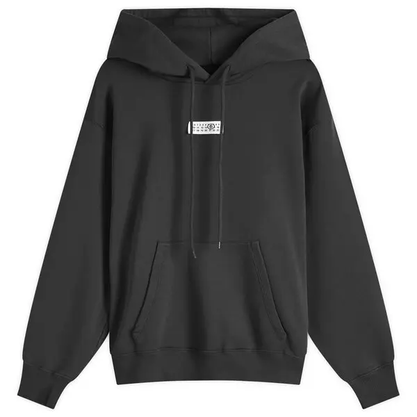 MAISON MARGIELA Numbers Patch Logo Hoodie - Black