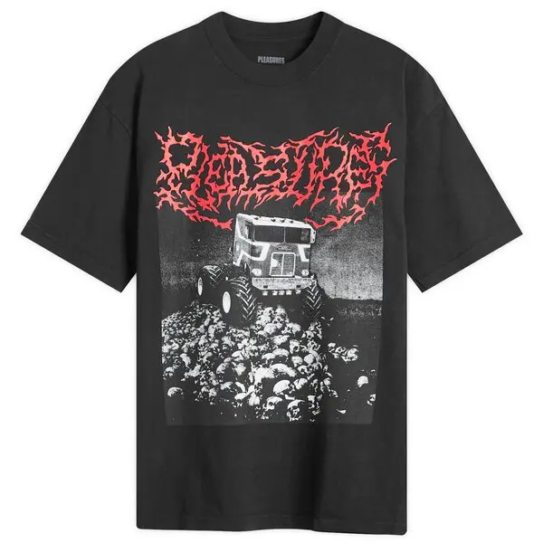 PLEASURES Off Road T-shirt - Black