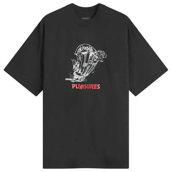 PLEASURES X Fat Beats 9th Street T-shirt - Black