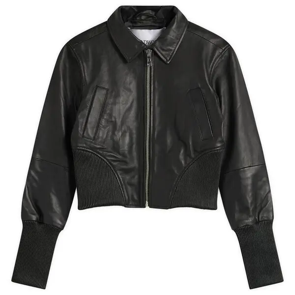 DEADWOOD Angel Recycled Leather Jacket - Black
