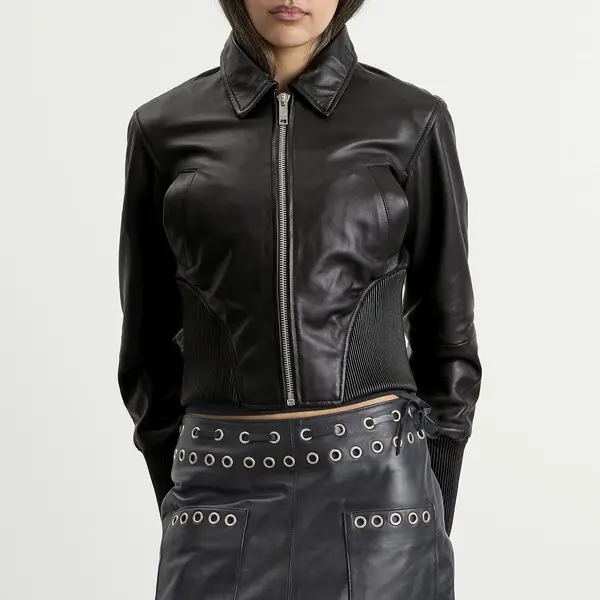 DEADWOOD Angel Recycled Leather Jacket