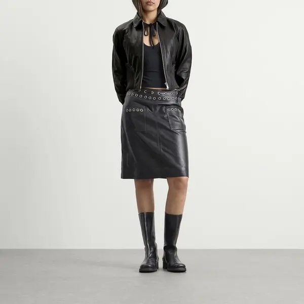 DEADWOOD Angel Recycled Leather Jacket