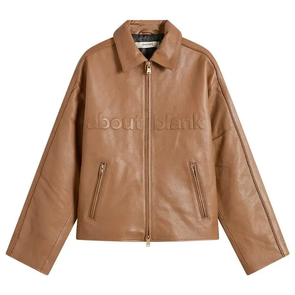 ABOUT:BLANK Leather Jacket - Brown