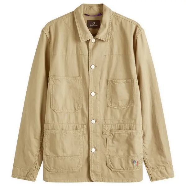 Paul Smith Broad Stripe Zebra Chore Jacket - Green