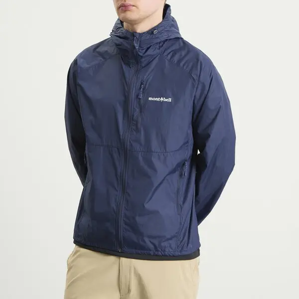 MONTBELL Wind Blast Hooded Jacket - Navy
