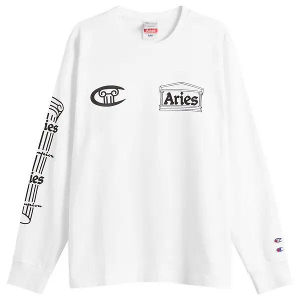 Champion X Aries Stars Long Sleeve T-shirt - White