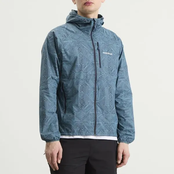 MONTBELL Wind Blast Print Hooded Jacket
