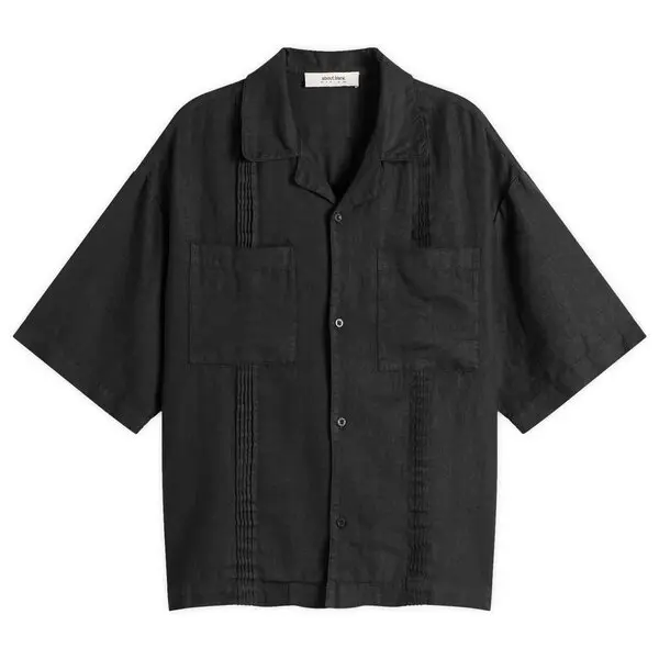 ABOUT:BLANK Guayabera Vacation Shirt - Black