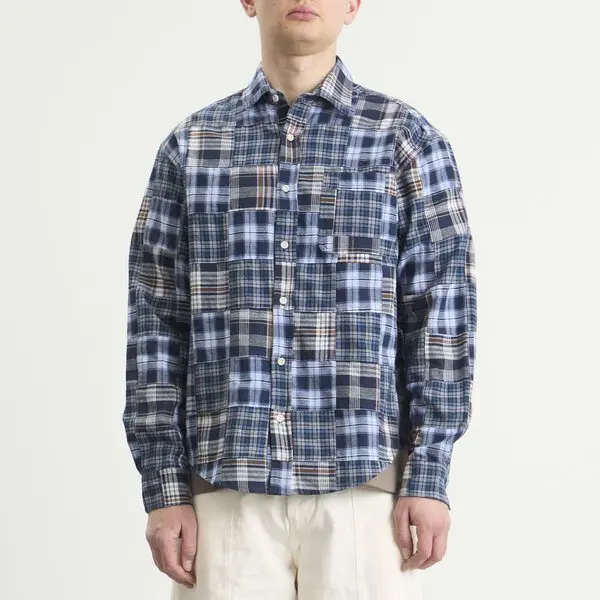 CAFÉ MOUNTAIN Patchwork Check Heritage Shirt