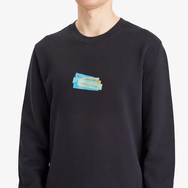 Paul Smith Ps Label Print Sweatshirt