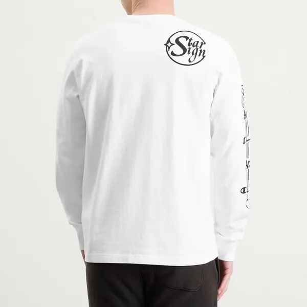 Champion X Aries Sponsor Long Sleeve T-shirt - White