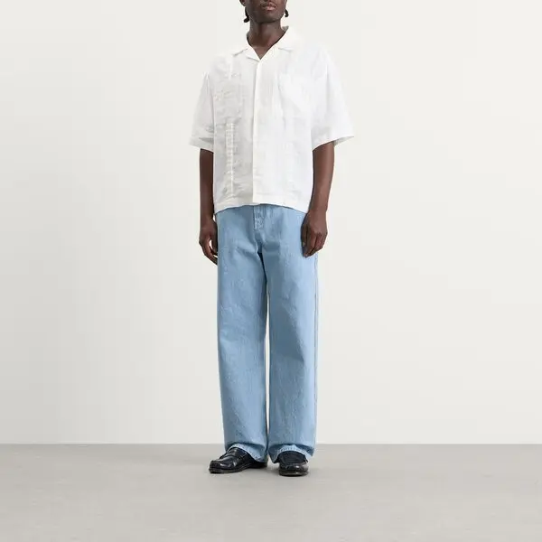 ABOUT:BLANK Guayabera Vacation Shirt - Oat