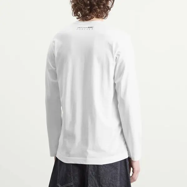 Comme Des Garçons Cotton Long Sleeve T-shirt - White