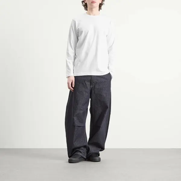 Comme Des Garçons Cotton Long Sleeve T-shirt - White