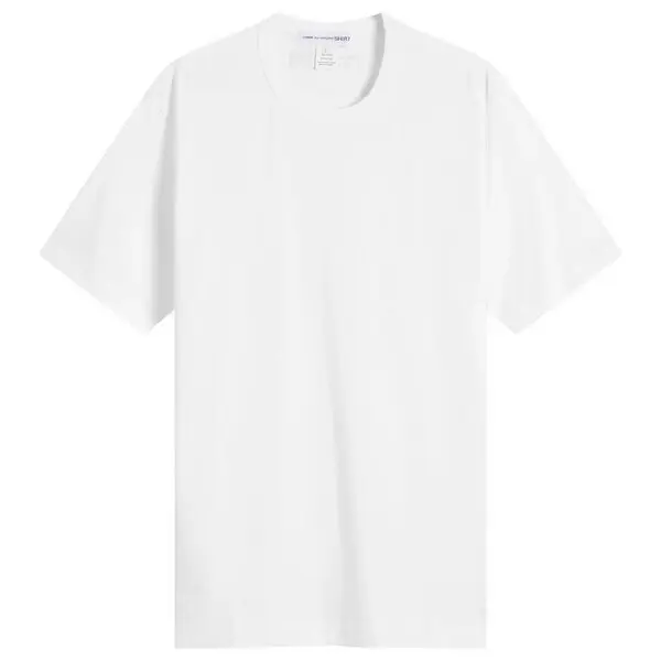Comme Des Garçons Cotton Short Sleeve T-shirt - White