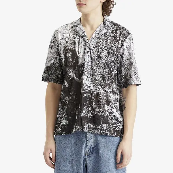 NO PROBLEMO Bigfoot Airtex Hawaiian Shirt